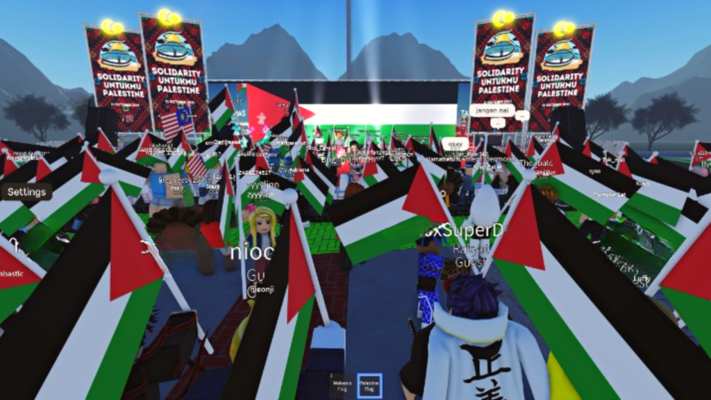 Kids Gather in Roblox Metaverse for Pro-Palestine Virtual Protest ...