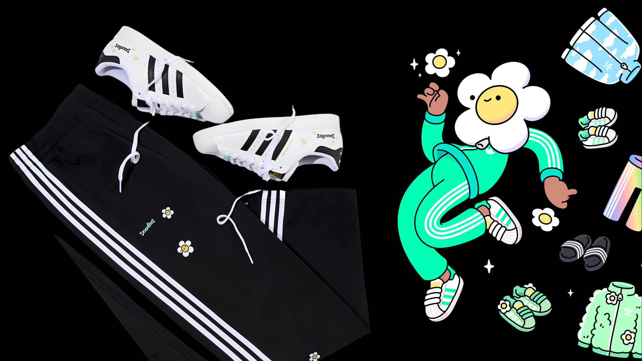 Adidas Teams Up with Doodles and Pharrell Williams for NFT Packs and ...